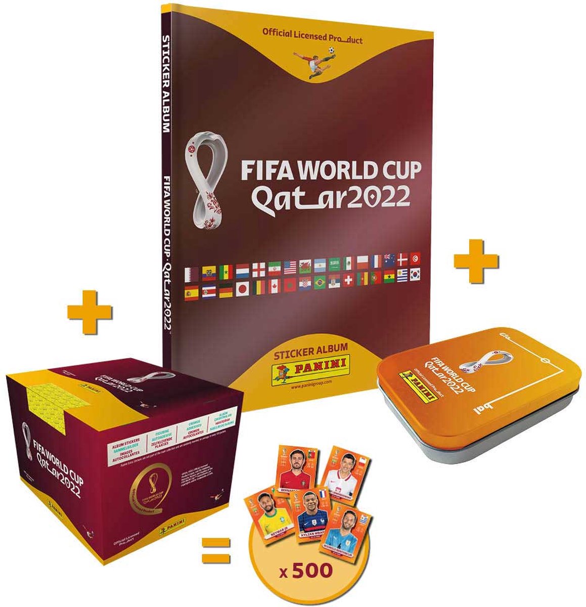 Panini - FIFA World Cup Qatar 2022 stickers - Promo Pack met Hard Cover en Tin Box | bol.com