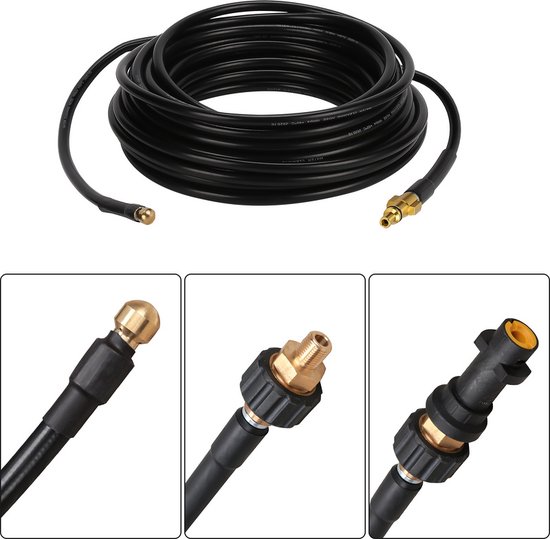 Rioolslang voor Kärcher K2 t/m K7 - 30M 180 bar - Met achterwaartse ...
