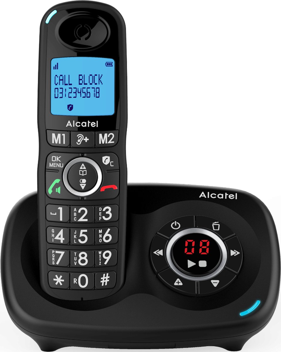 Alcatel XL595 Senioren Draadloze Dect Telefoon Met Antwoordapparaat ...