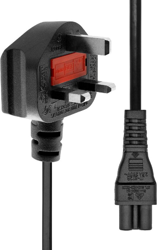 ProXtend PC-GC5-001 electriciteitssnoer Zwart 1 m Netstekker type G C5 ...