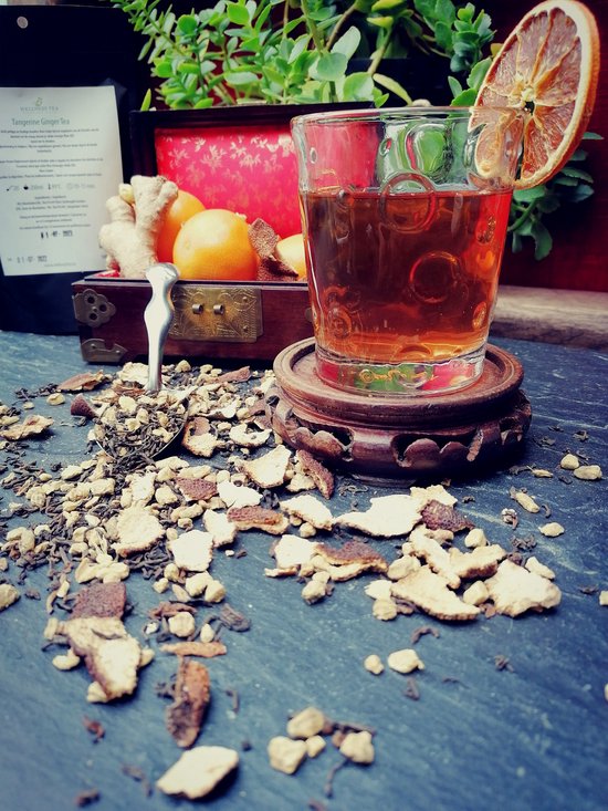 Wellness Tea Mandarijn Gember Kruidenthee - Spijsvertering Kruidenthee ...