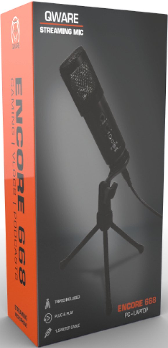 Qware Gaming - Microfoon - Gaming Microfoon - Microphone - Gaming ...