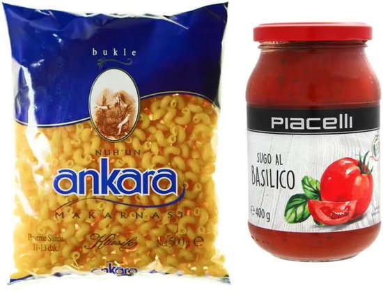 Combideal Bukle Macaroni + Pastasaus Sugo Al Basilico | bol