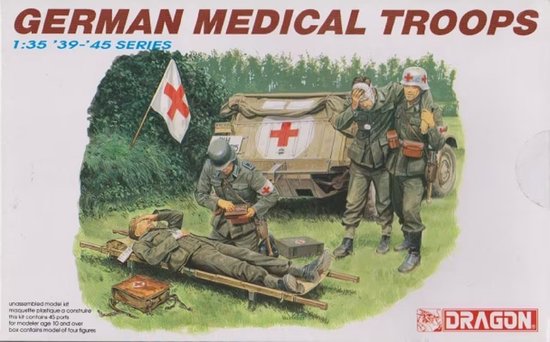 1:35 Dragon 6074 German Medical Troops - Figures Plastic kit | bol.com