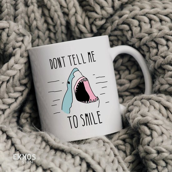 Dont tell me to smile mok - Bureu Cadeau - Collega cadeau - Cadeau voor ...