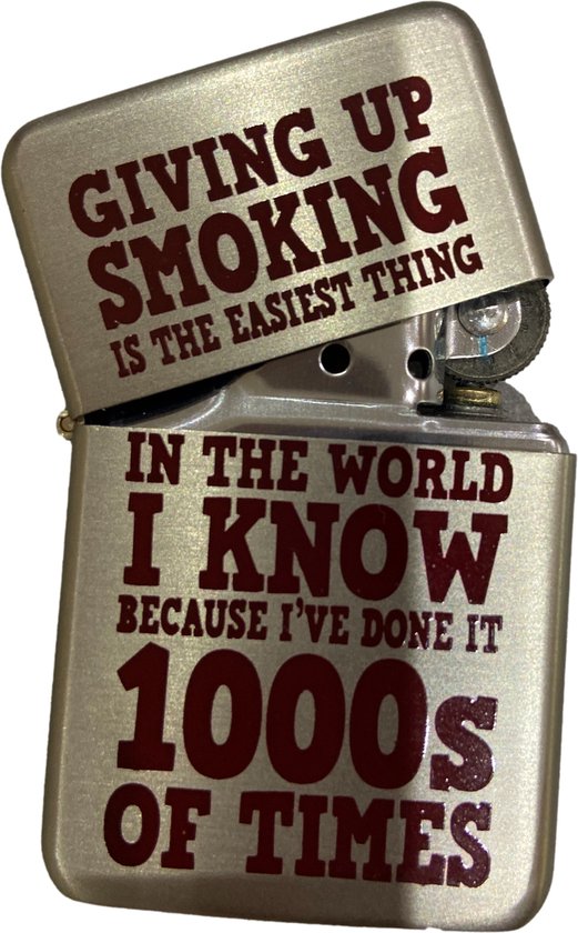 Bomb Aansteker - Giving up - Zippo stijl | bol