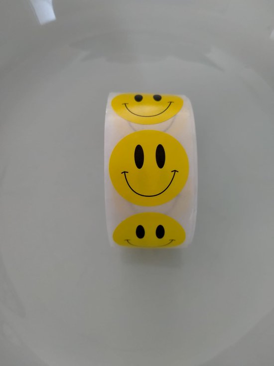 Smiley stickers- Geel- 20 stuks- Sluitstickers- Sluitzegel | bol