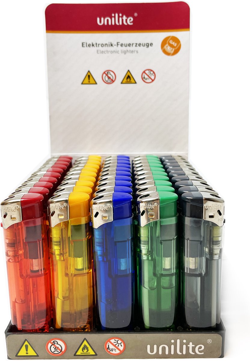 Unilite - Aansteker - 100 stuks klik aanstekers - 2 stuks gasflessen ...