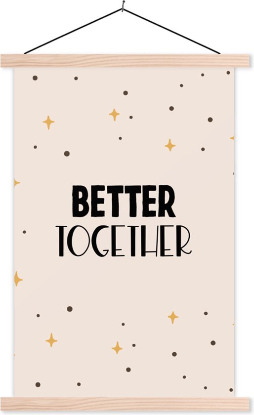 Posterhanger incl. Poster 60x90 cm - Schoolplaat - Quotes - Better ...