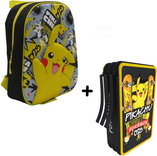 Pokemon Pikachu backpack Set 30cm | bol.com