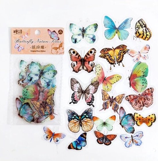 Stickers - Vlinder - Butterfly - Scrapbook plaatjes - Verschillende ...