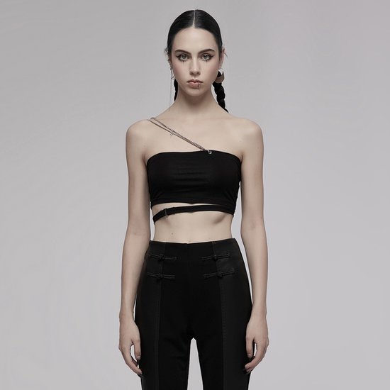 Punk Rave Crop top -XS/S- Nobu Zwart | bol.com