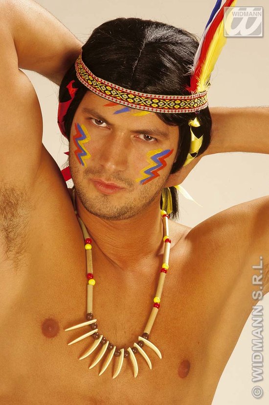 Widmann - Indiaan Kostuum - Indiaanse Ketting - bruin ...