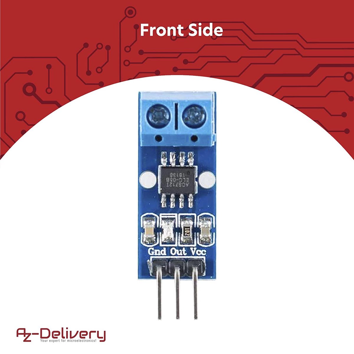AZDelivery ACS712 Capteur de courant 5A Module de plage de mesure ...