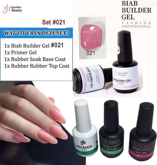BIAB Builder Gel Set #21 - Nagellak Gel - BIAB Builder - Biab Gel ...