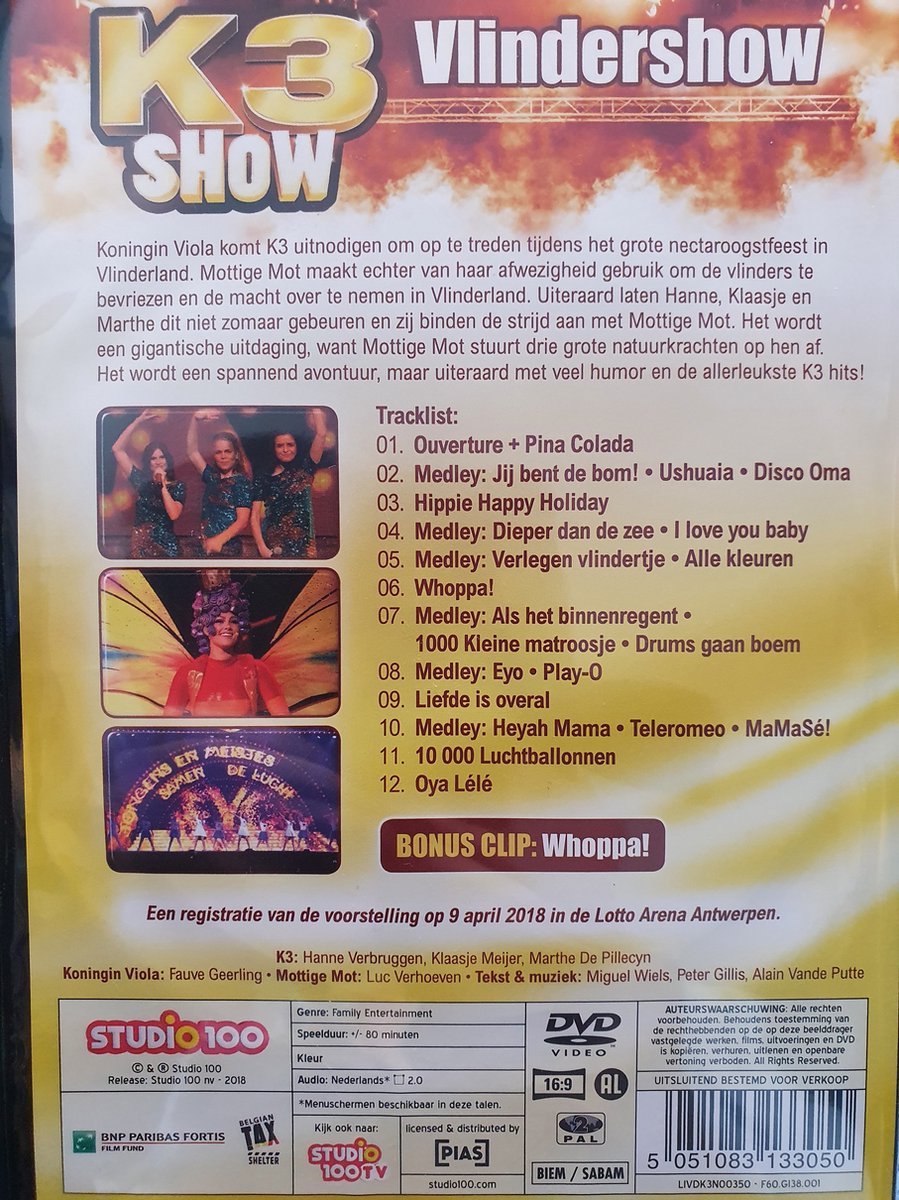 K3 - K3 Show -Vlindershow (Dvd), K3 | Dvd's | bol.com