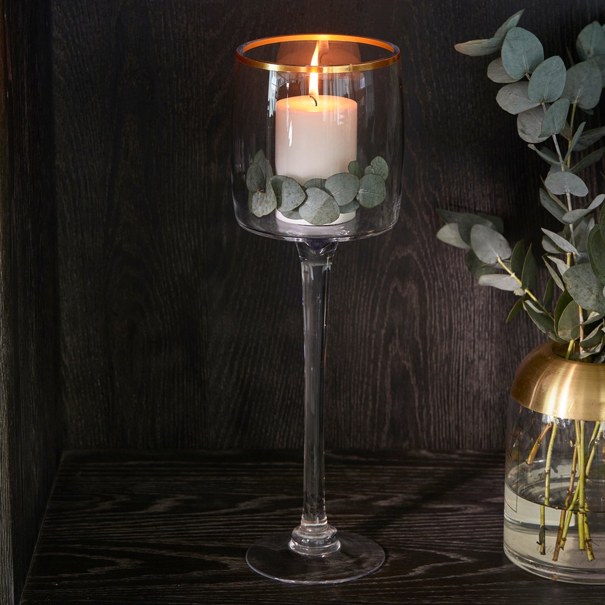 Riviera Maison Windlicht Glas Groot - RM Coral Bells Hurricane ...