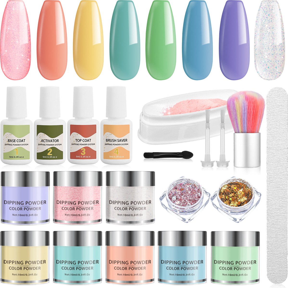 GLAMADOR Acryl poeder set - Dipping Powder - Nepnagel starterkit ...