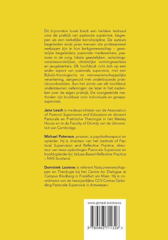 Pastorale supervisie | 9789463711326 | Jane Leach | Boeken | bol.com