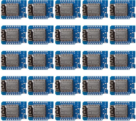 Azdelivery 25 X D1 Mini Nodemcu Met Esp8266 12f Wlan Module Ch340g Lua 