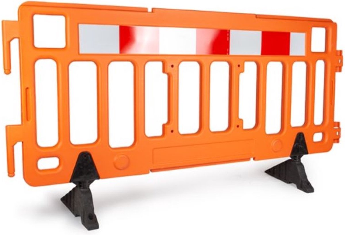 Oranje Hek van Kunststof 200 x 100 cm | Poten zijn afneembaar - Handig ...