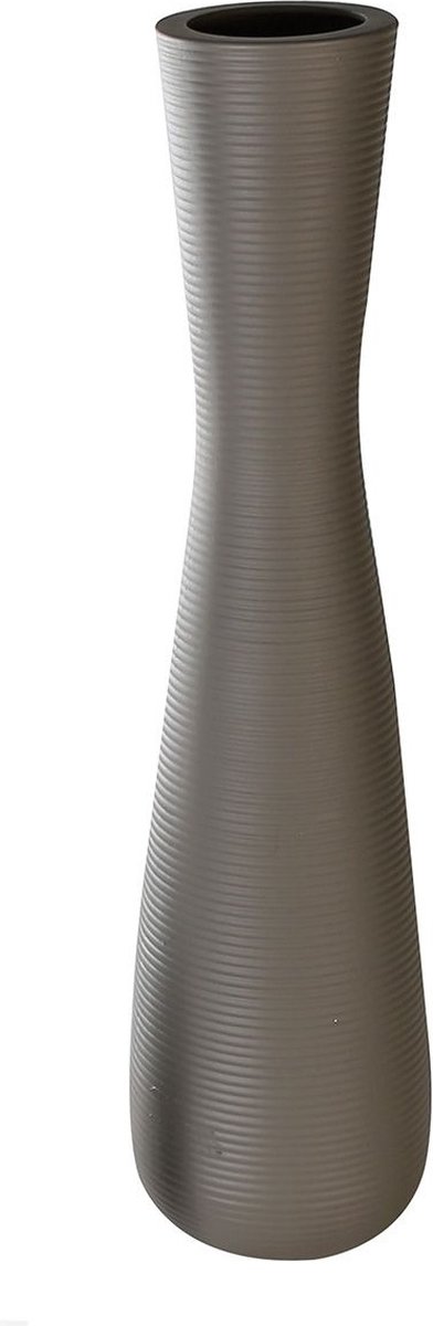Grote keramische moderne vaas in Taupe kleur - Crest - Diameter 20 cm x ...