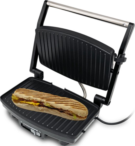 Toaster Grill - 1500W - Grill Apparaat - Tosti Ijzer - 220° Uitklapbaar ...