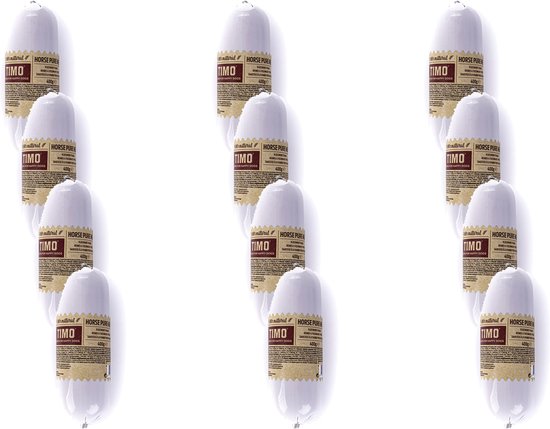 Timo Vleesworst Paardenvlees - Hondensnacks - 12 x 400 g | bol