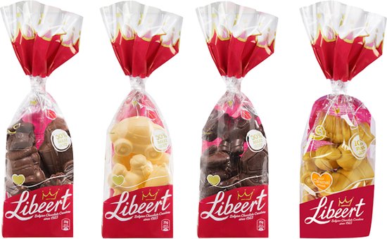 Libeert chocolade Sinterklaas sintfiguren - 4 smaken - 700g | bol.com