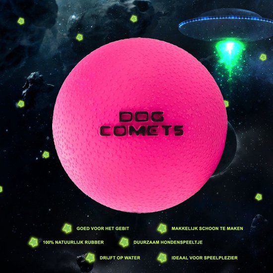 Dog Comets Ball Stardust hondenspeeltje – Duurzaam honden speelgoed ...