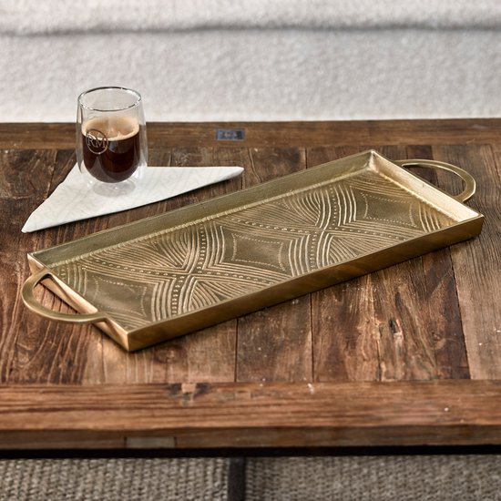Riviera Maison Dienblad Goud Goud - Mayfair Serving Tray - Goud | bol