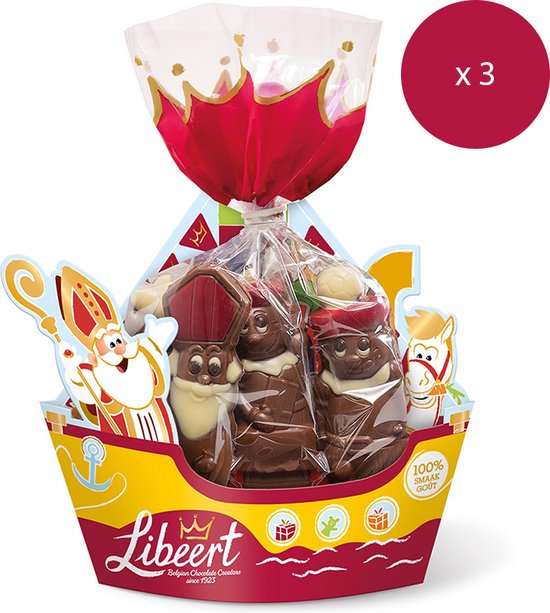 Libeert Boot van de Sint melk color - 145 gram x 3 | bol.com