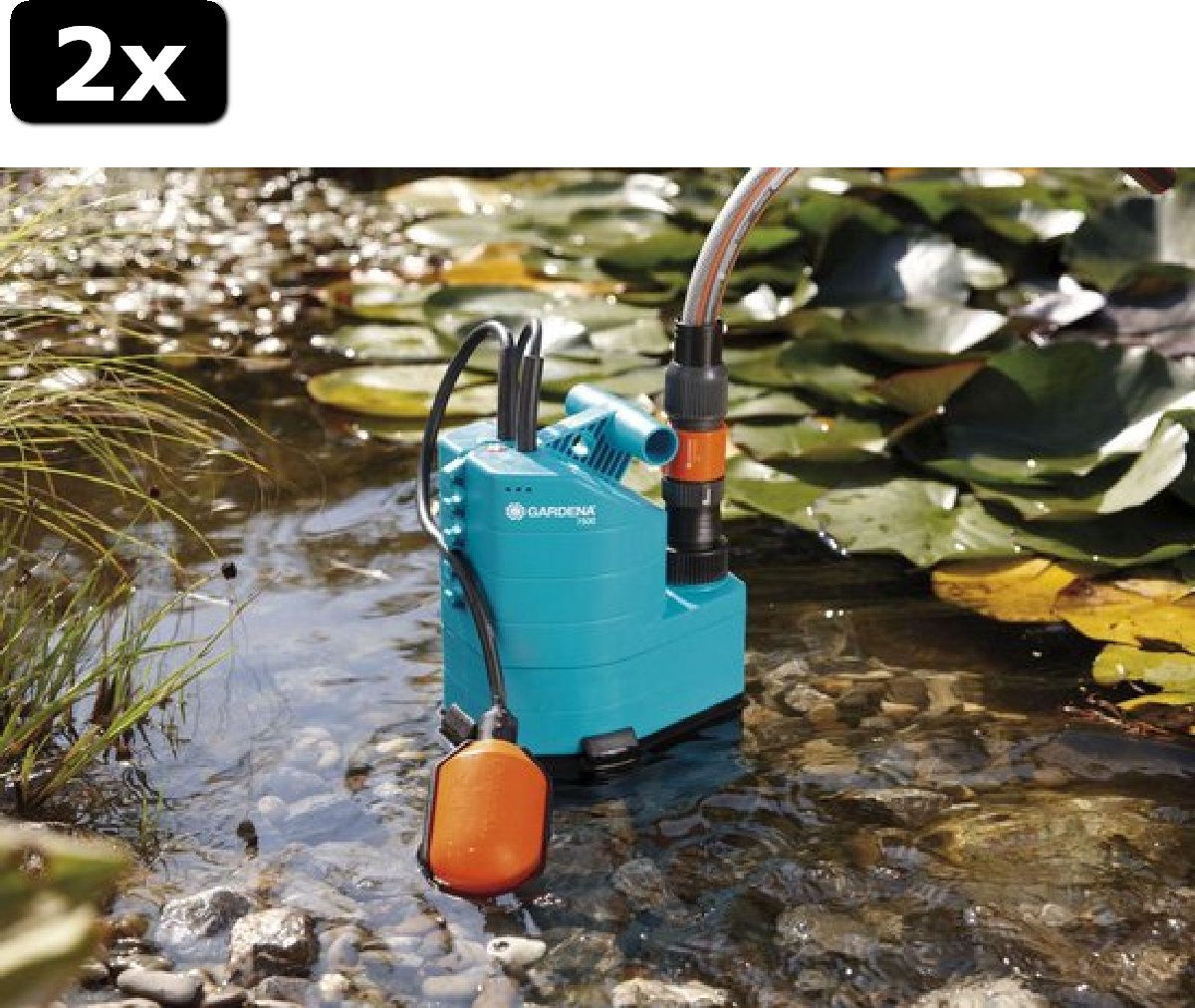 2x GARDENA Classic vuilwaterpomp 7500 l/u - 340W | bol.com