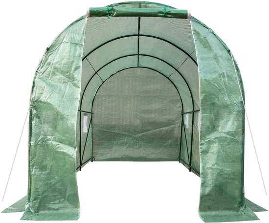 Moestuinbak-plastic tunnelkas tuinkas voor groenten en fruit, metalen ...