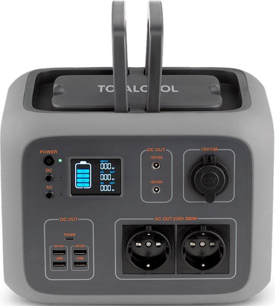 Totalcool Totalpower - 500 - 500Watt/u - Powerbank - USB/USB PD/ 12VDC ...