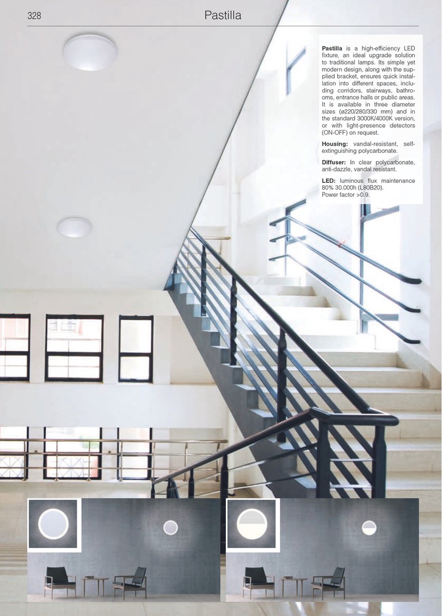 FosNova - Pastilla - Professionele Plafondlamp - 24W - 2273lumen - Warm ...