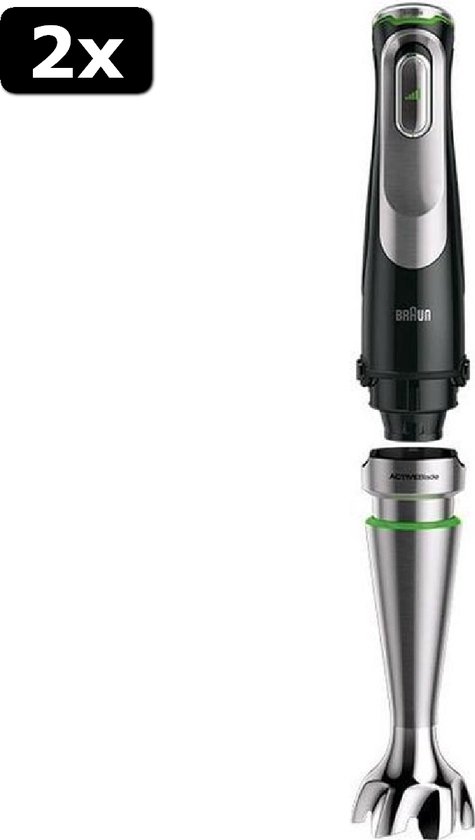 2x Braun MultiQuick 9 - MQ 9187XLI - Mixeur plongeant | bol.com