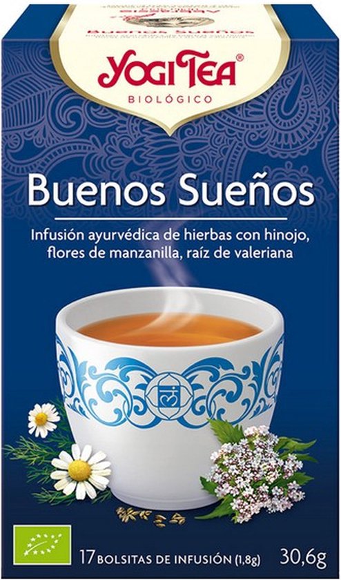 Infusion Yogi Tea Ondersteunt slaap en rust (17 x 1,8 g) | bol.com