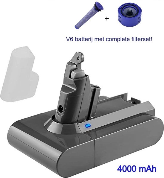 PTB Accu / batterij voor Dyson V6 (met filterset) 4000 mAh Dyson V6 Li ...