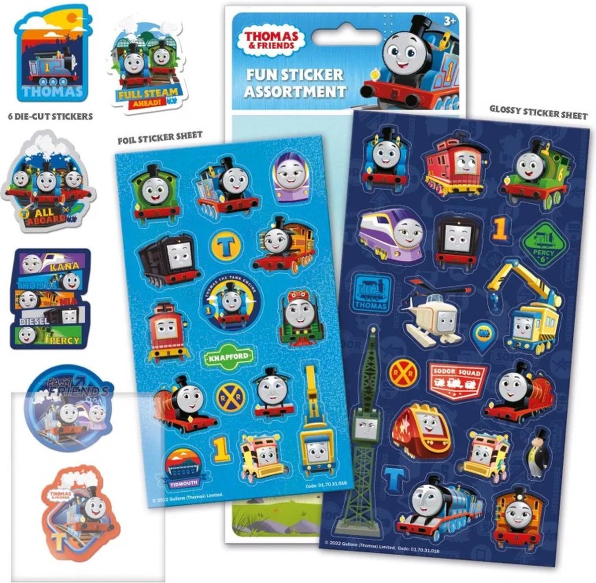Stickers Thomas de Trein - funstickers assortiment | bol