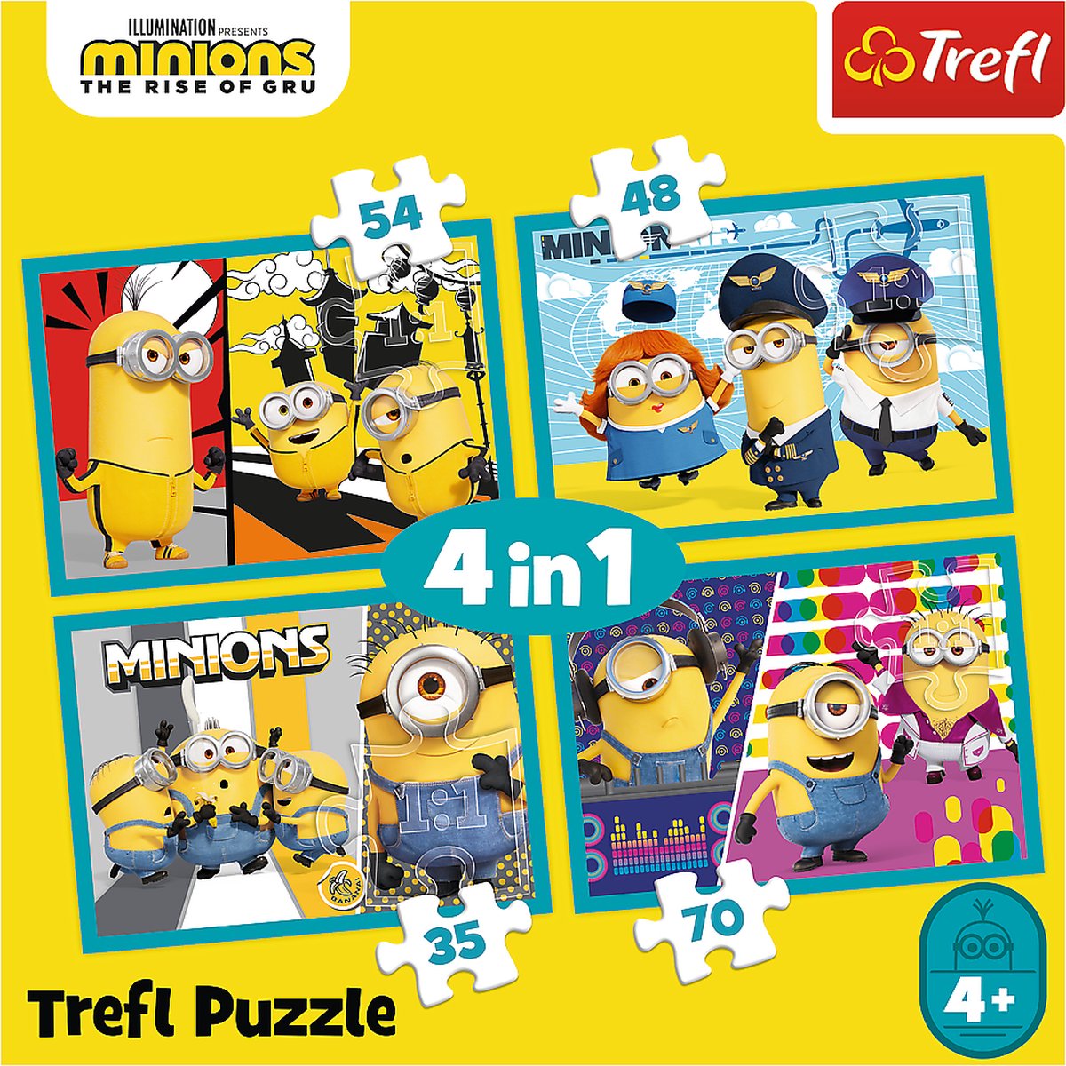 Minions 4-in-1 Puzzel | bol.com