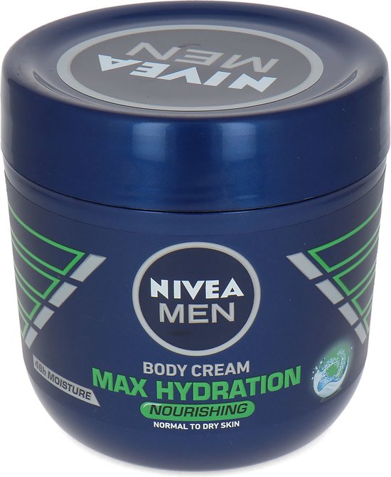 Nivea Men Max Hydration Nourishing Body Cream - 400 ml (voor normale tot droge huid) | bol
