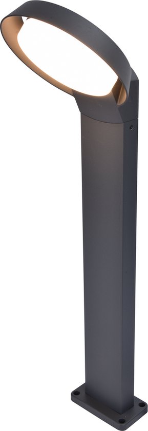 LUTEC Polo - LED lamp op sokkel voor buiten - Donkergrijs | bol