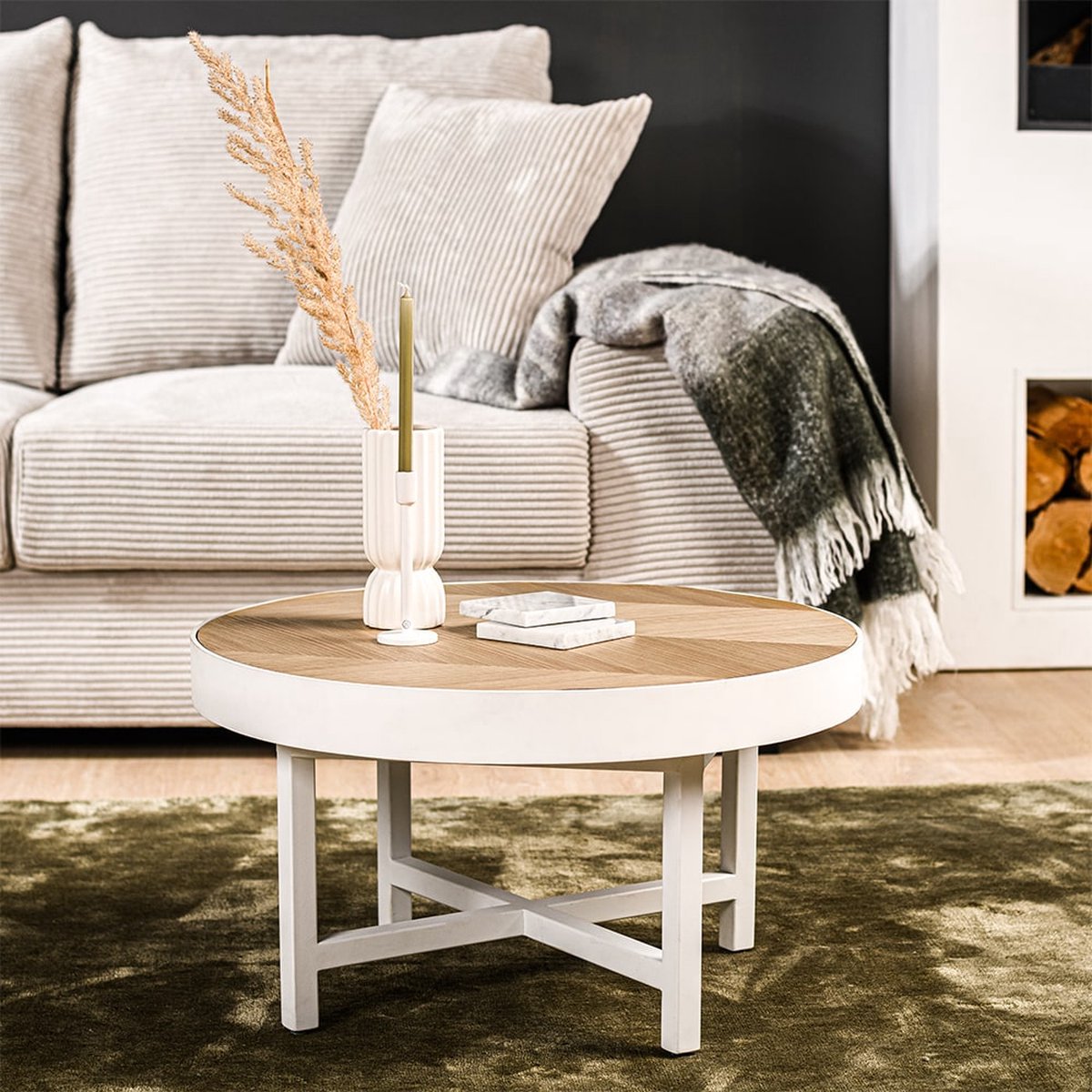 Haluta Eikenhouten Salontafel Stanley - Diverse Afmetingen | bol.com