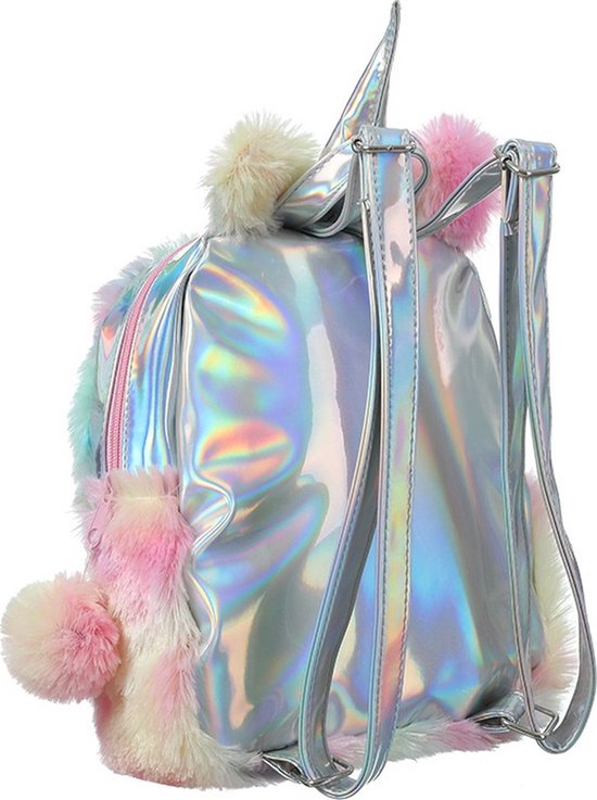 Sac à Dos Unicorn Argent Multi Violet Rose Fluffy Bal | bol.com