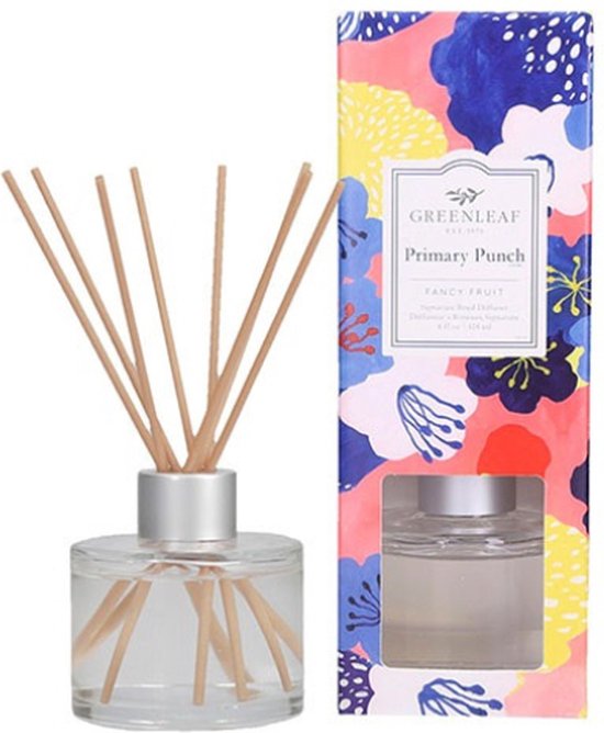 Greenleaf Geurstokjes / Reed Diffuser Primary Punch | bol