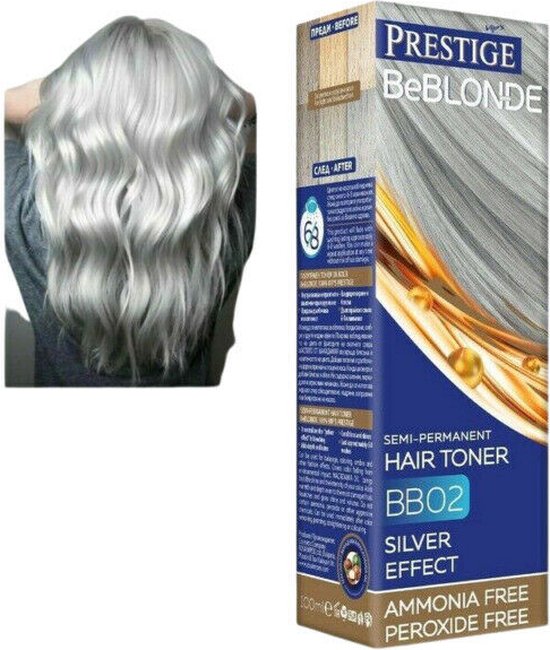 Prestige BeBlonde Semi-Permanent Hair Toner - Silver Efect (BB02) | bol.com