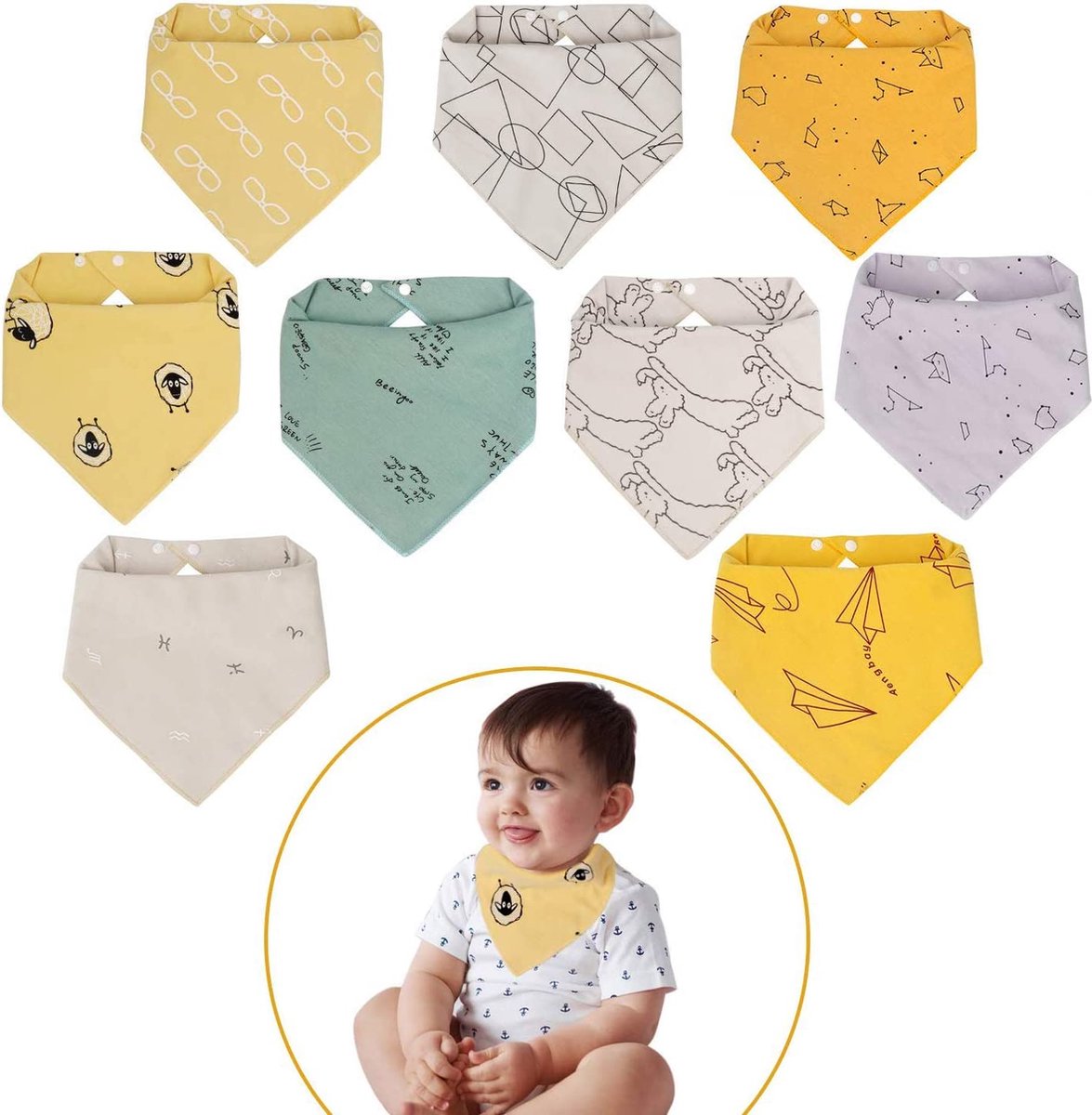 Superzachte Luxe Baby Slabbertjes, Slabbetjes, voor Babies en Peuters | bol