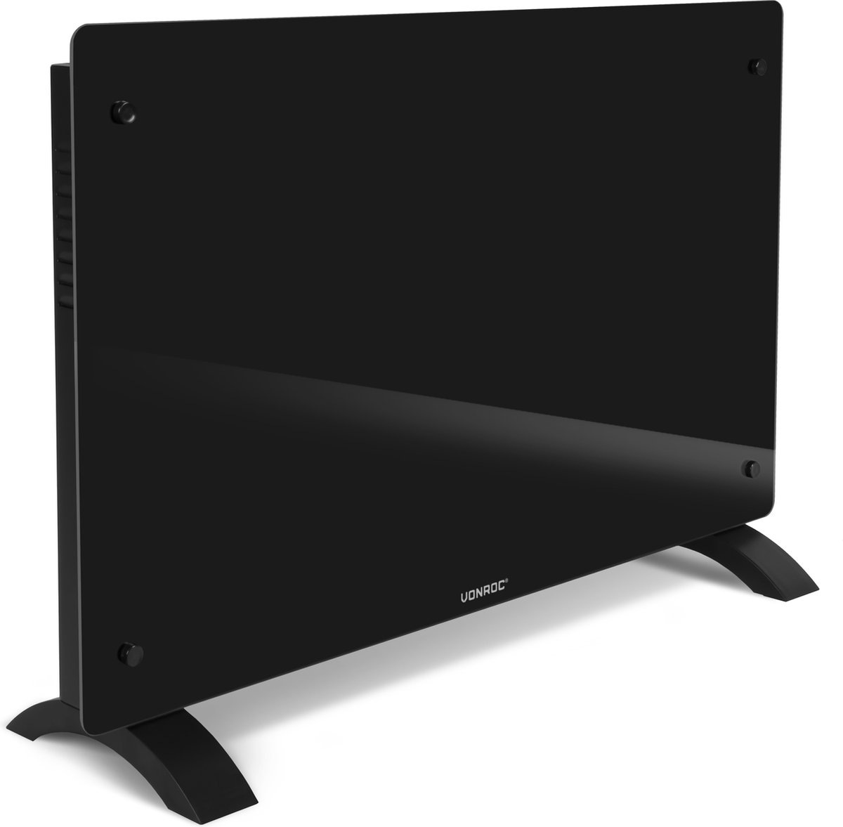 VONROC Luxe elektrische kachel - Convectorkachel met glazen paneel ...