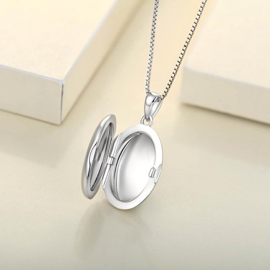 N3 Colleties Gepersonaliseerde foto Ovaal hanger ketting 925 sterling ...